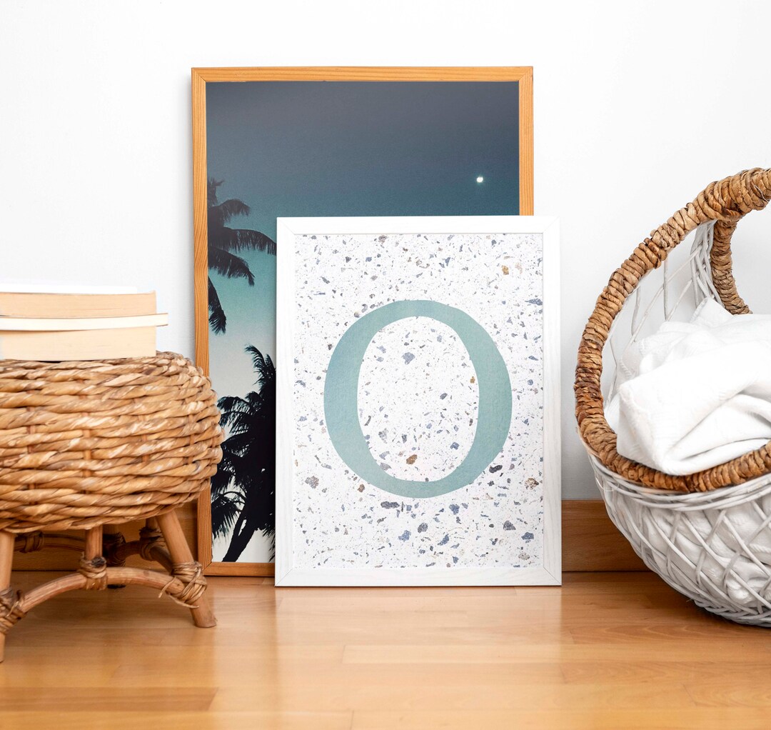 Letter O Print, Large Letter Print, Custom Initial Print, Initial ...