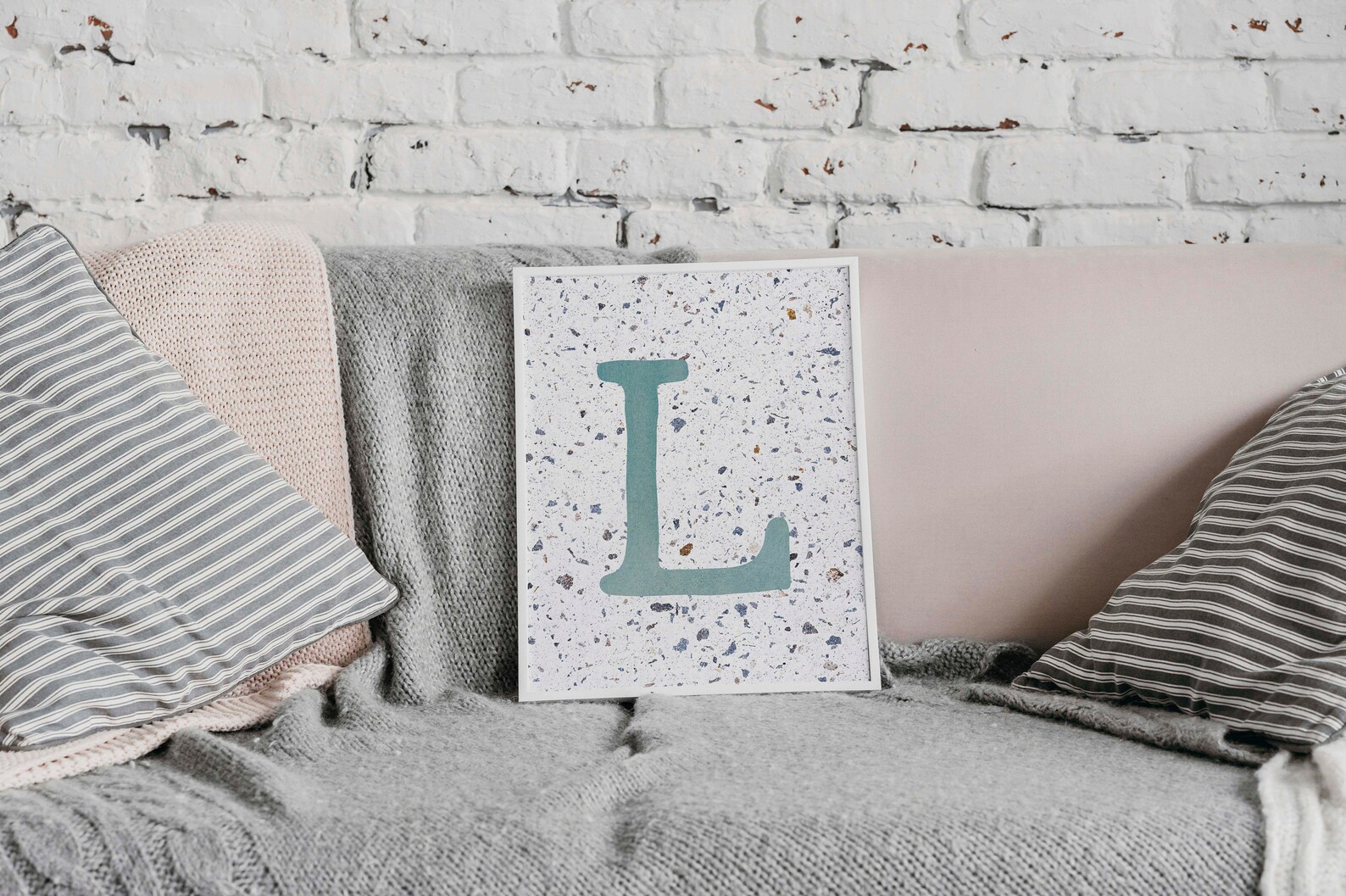 Letter L Print, Large Letter Print, Custom Initial Print, Initial ...