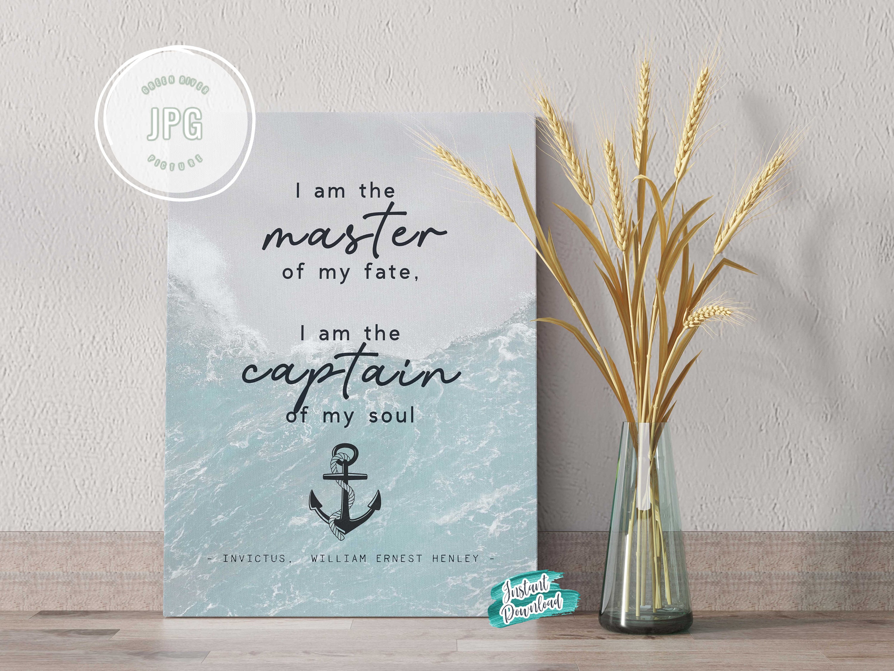 Invictus Poem Print Invictus Wall Art Invictus Poem - Etsy