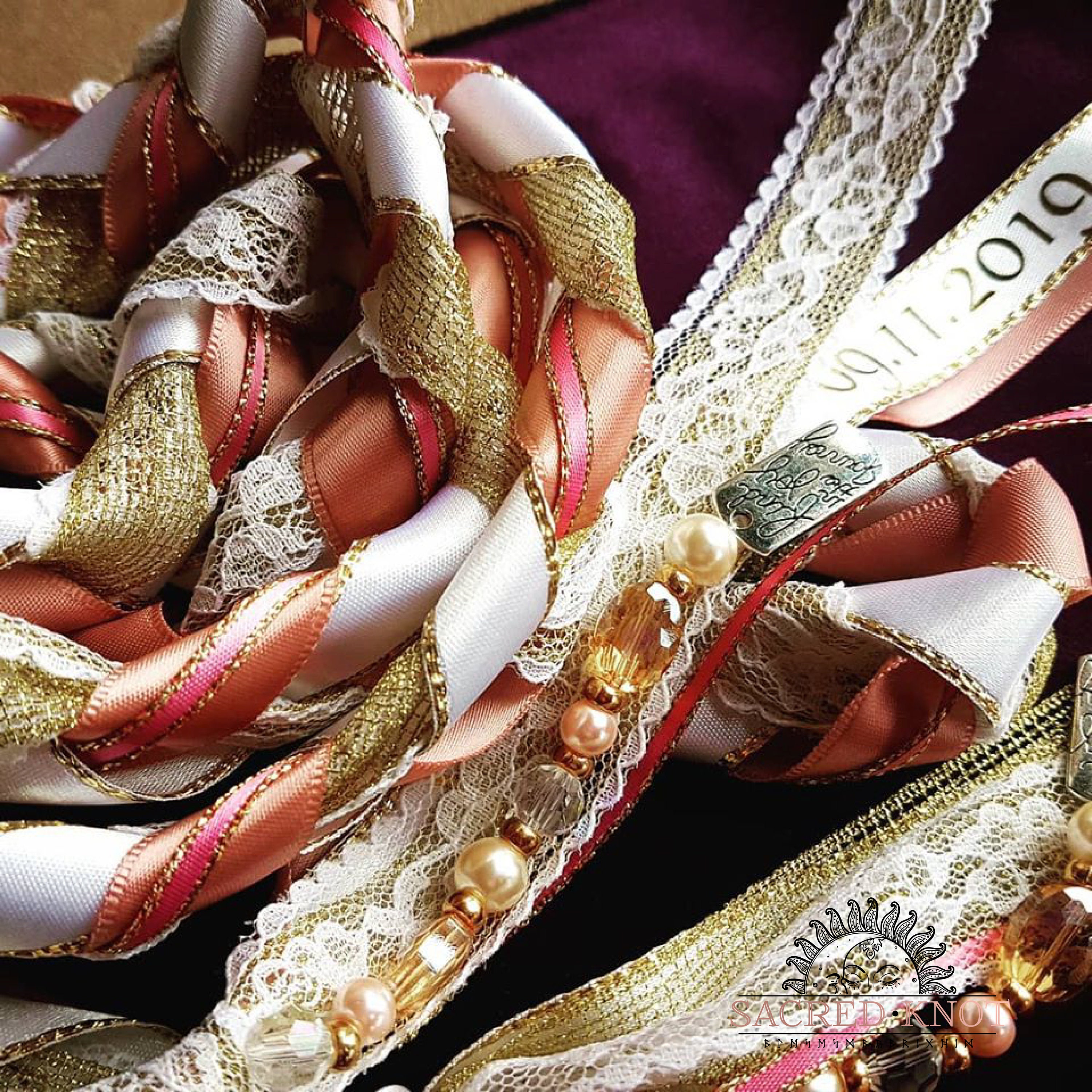 Add Your Name & Date Custom Handfasting Cords Personalised - Etsy