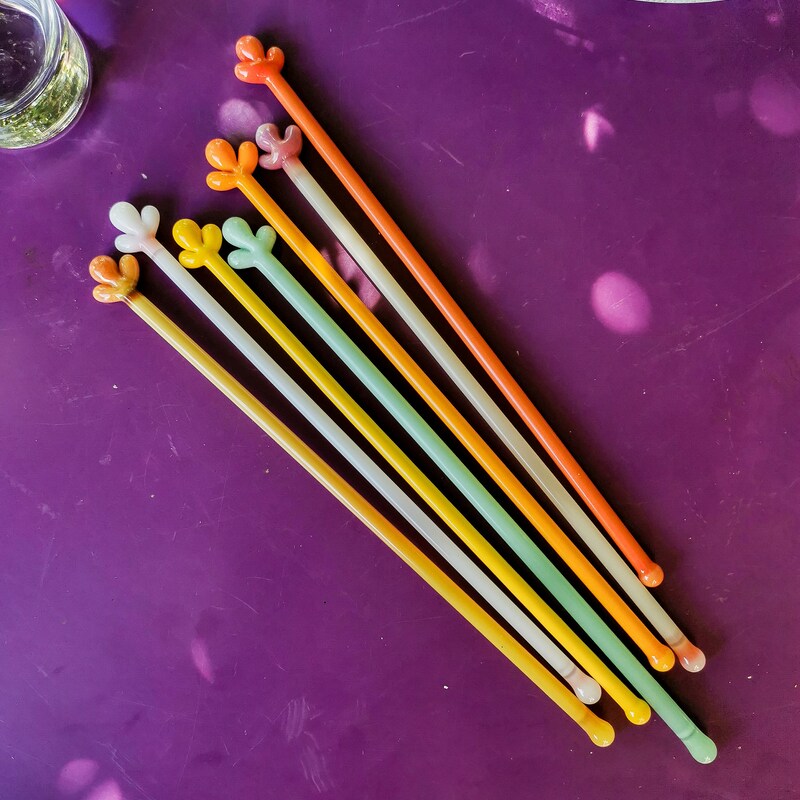 Glass Cocktail Stirrers - Etsy