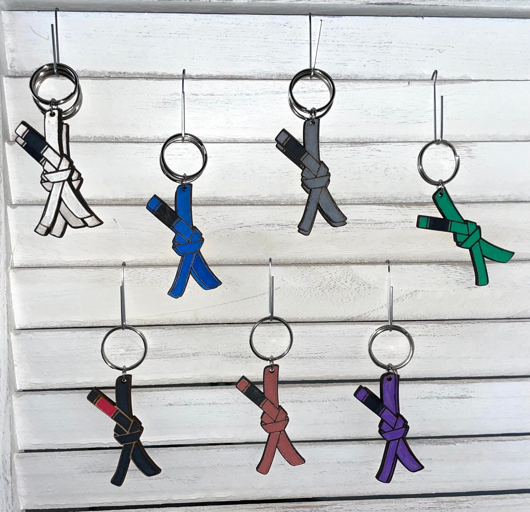 Jiu Jitsu Belt Keychain - Etsy