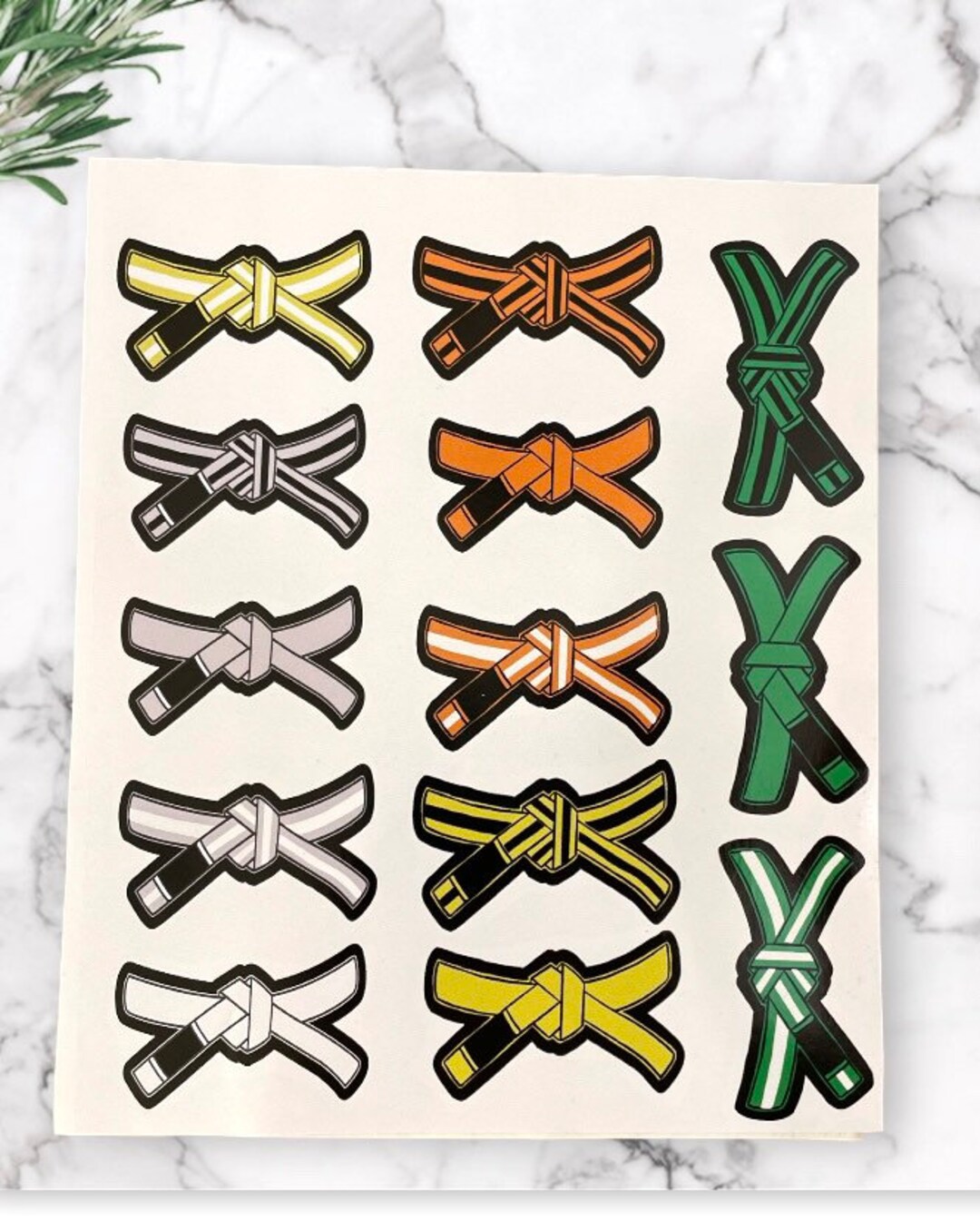 Kid Jiu Jitsu Belt Stickers Sheet - Etsy UK