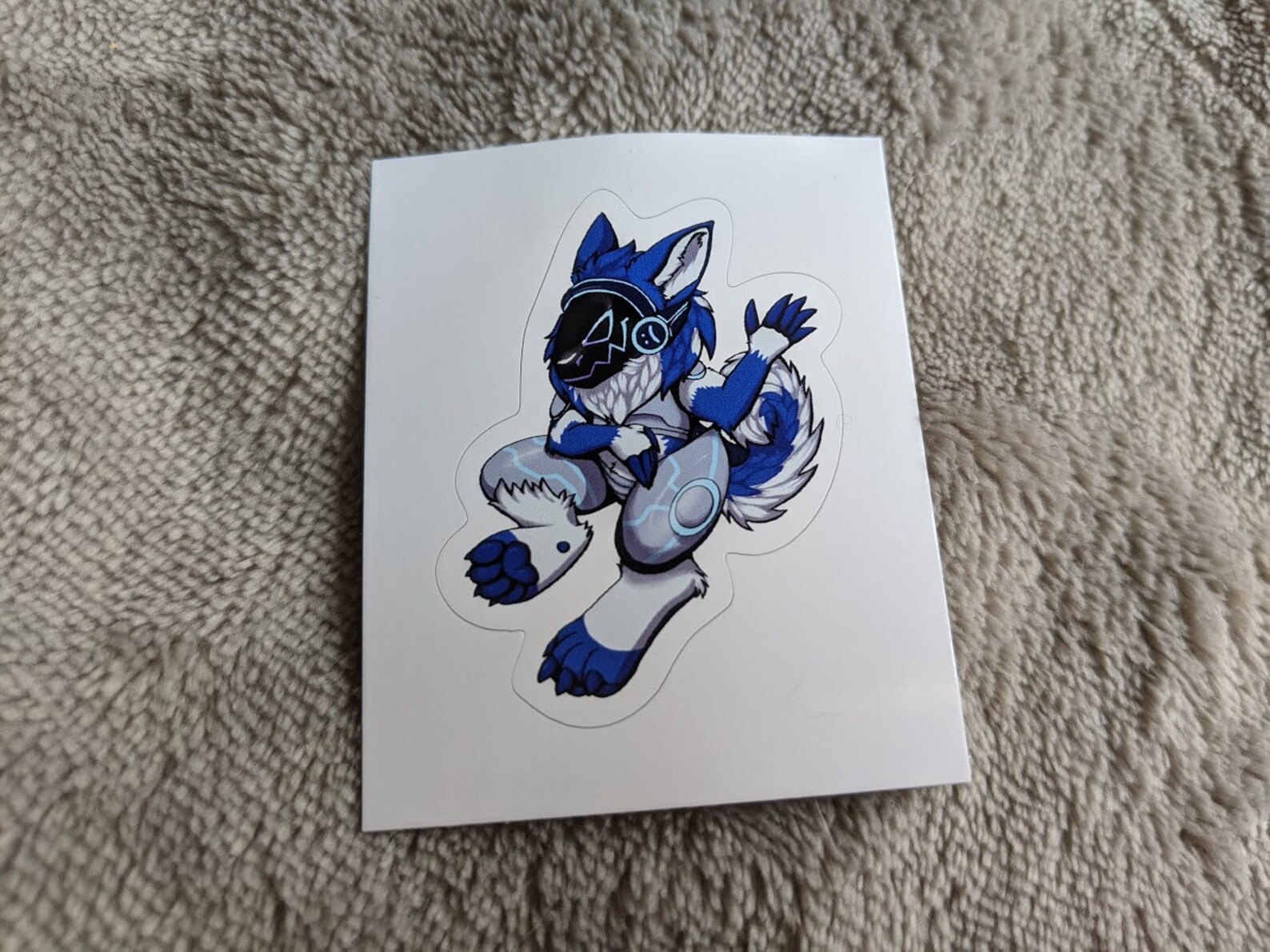 Bluescreen the Protogen sticker | Etsy