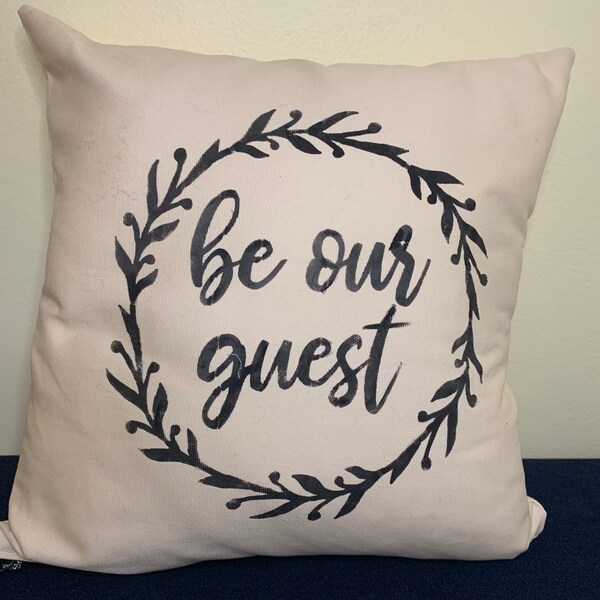 Be Our Guest Pillow - Etsy