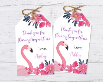 Flamingo Gift Tags - Etsy