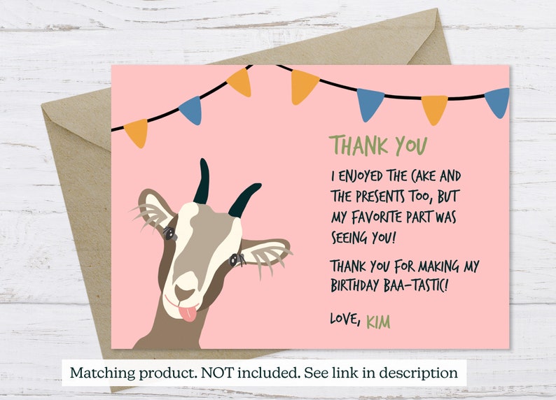 Goat Farm Party Invitation, Editable Goat Birthday Invitation, Goat ...