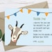 Goat Thank You Card, Farm Thank You Card, Farm Animal Thank You Card ...