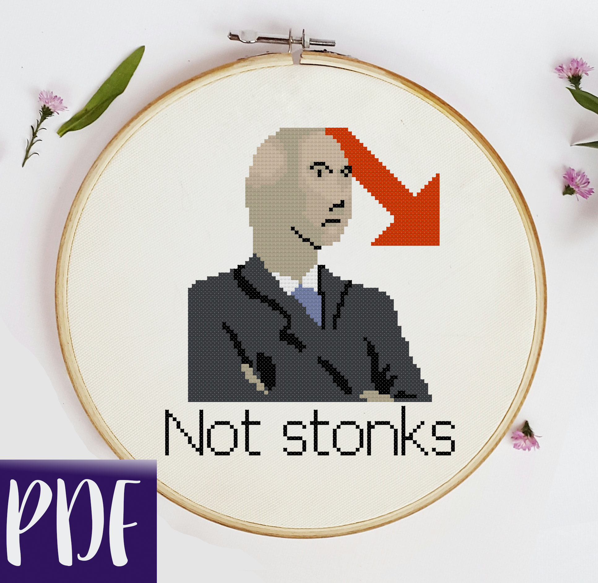 Meme Cross Stitch Pattern Stonks Cross Stitch Funny Internet - Etsy ...