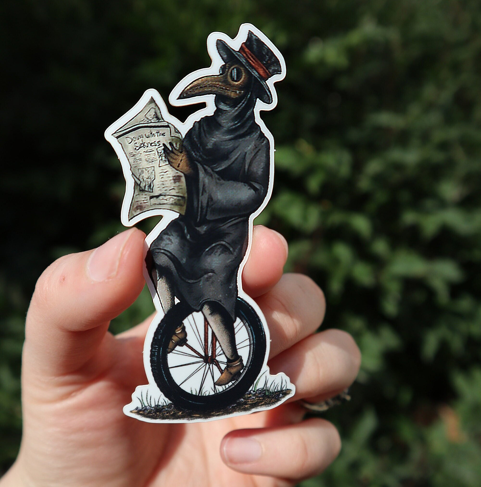 Plague Doctor Vinyl Sticker - Etsy
