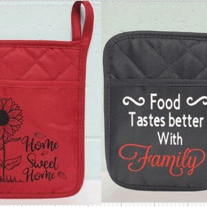 Pot holders various funny sayings | Etsy