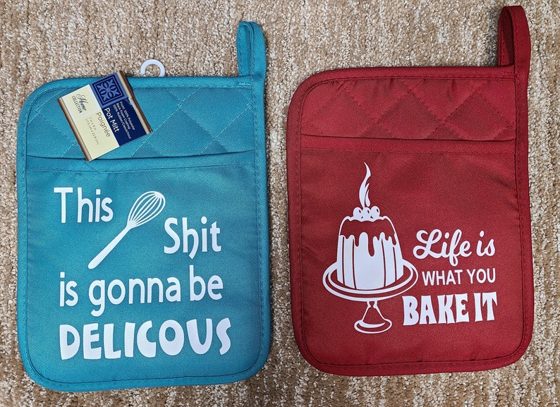 Pot Holders Various Funny Sayings - Etsy