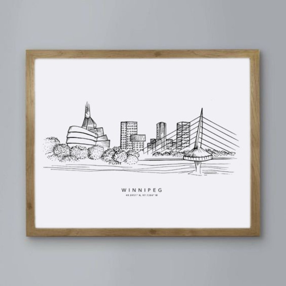 WINNIPEG - City Skyline, WPG, Manitoba - Etsy