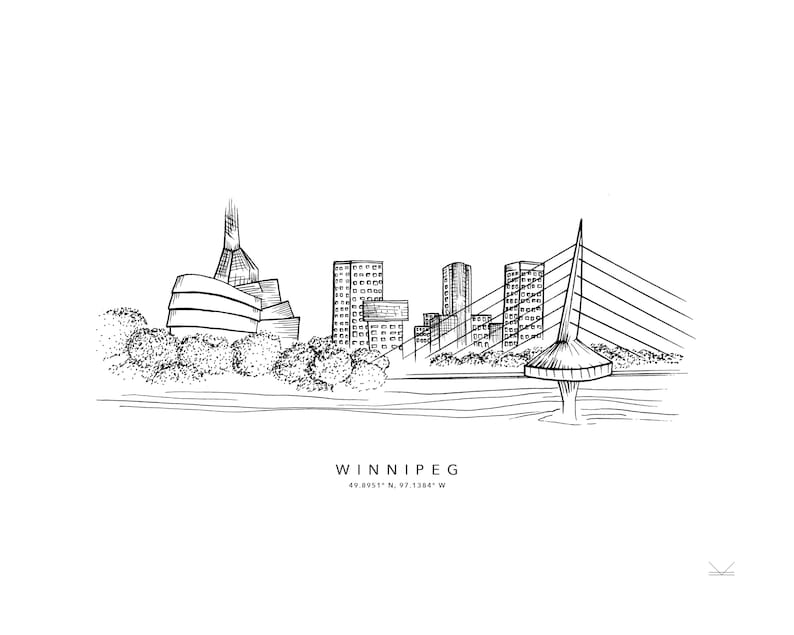 WINNIPEG - City Skyline, WPG, Manitoba - Etsy
