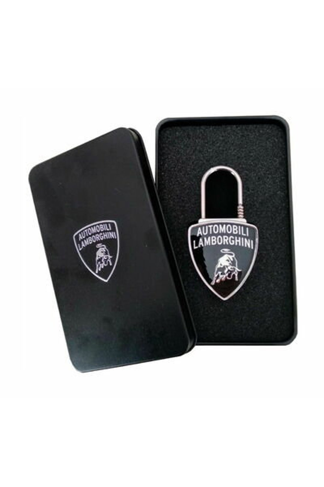 LAMBORGHINI Key Ring With Black Metal Box - Etsy