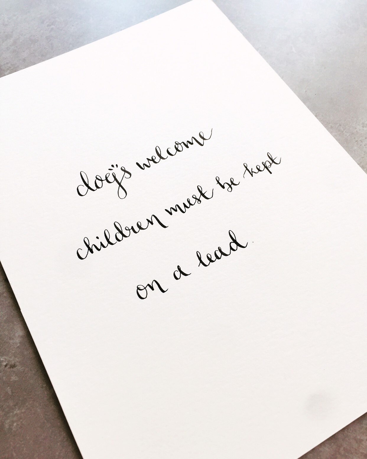 Custom Calligraphy Write Your Own Message Handwritten | Etsy