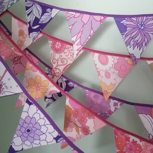 Very Retro 1970s Flower Power Bunting. - Etsy