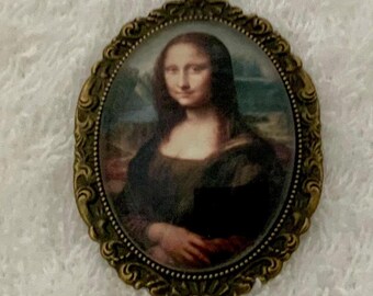 Mona Lisa Art Print Pendant Necklace Italian Renaissance Leonardo Da ...