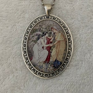 Walter Crane Pre-raphaelite Art Print Pendant Necklace- Demeter and ...