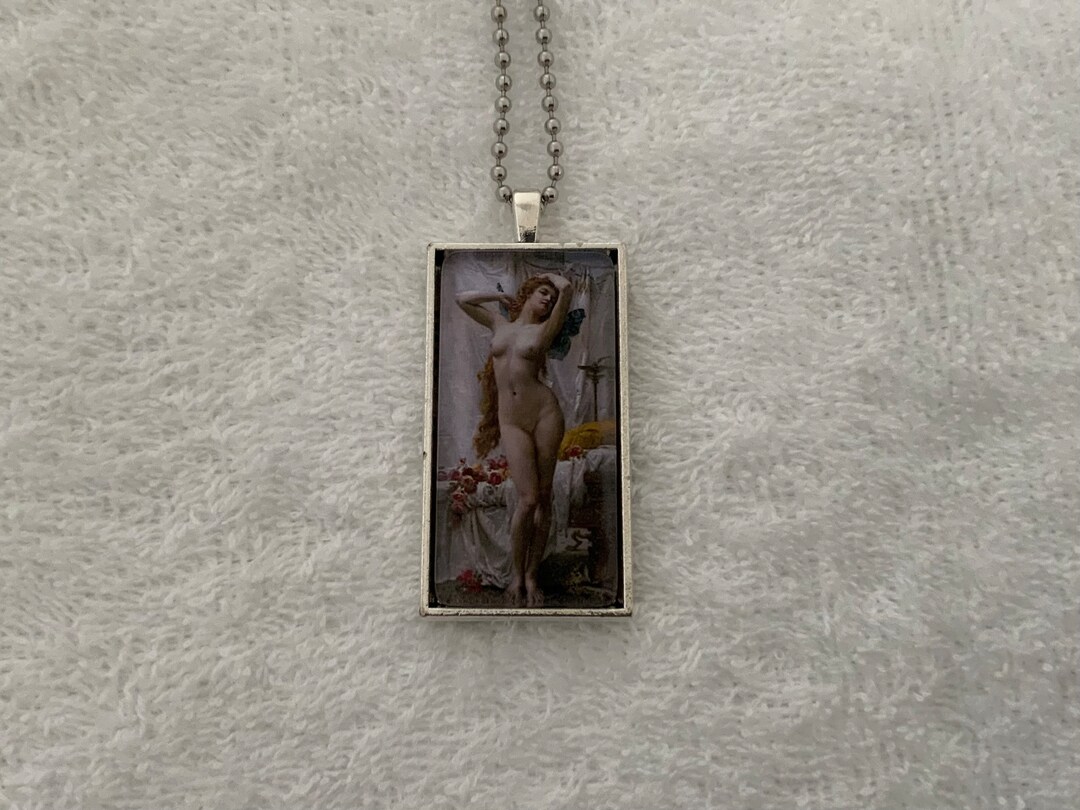 The Awakening of Psyche French Art Print Pendant Necklace - Etsy