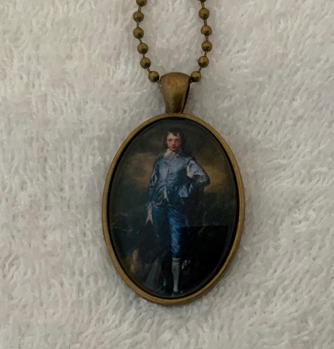 The Blue Boy Thomas Gainsborough English Rococo Art Print Pendant ...