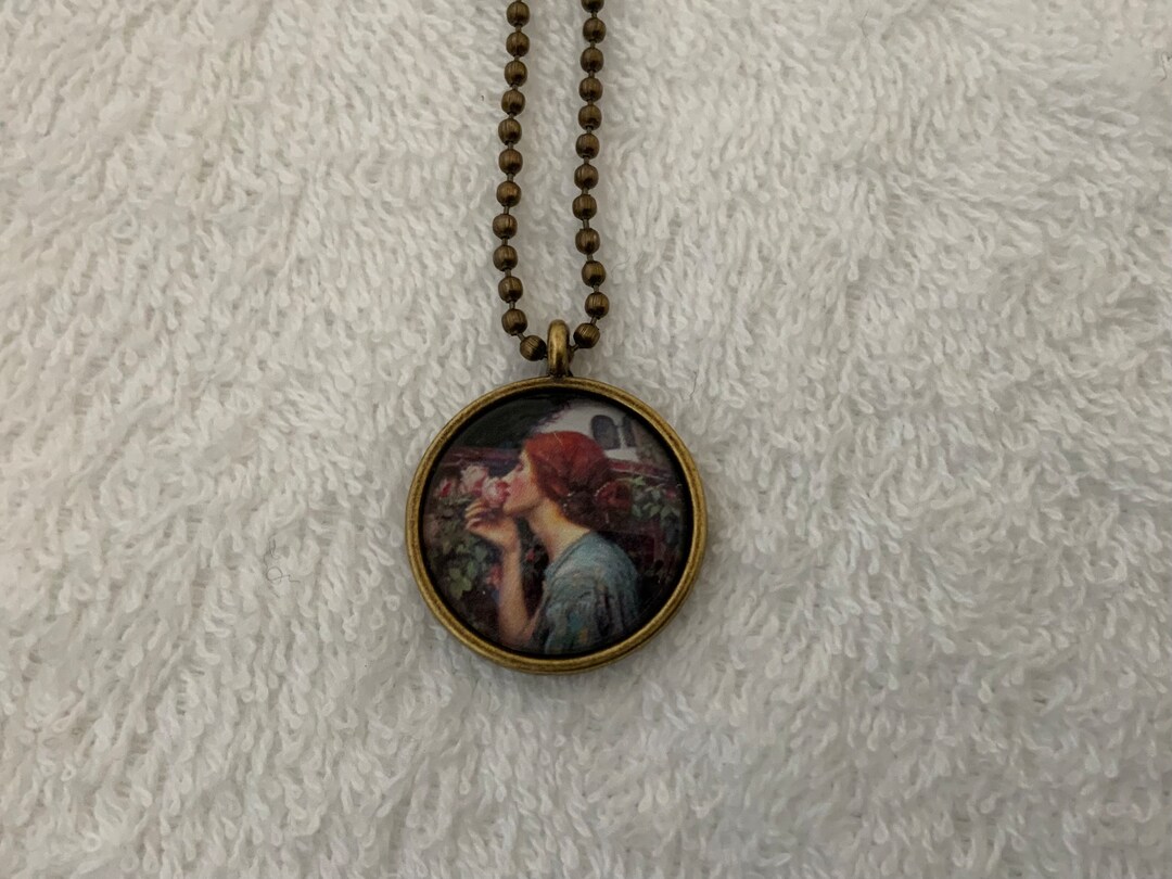 Romantic Pre-raphaelite Art Print Pendant Necklace John William ...