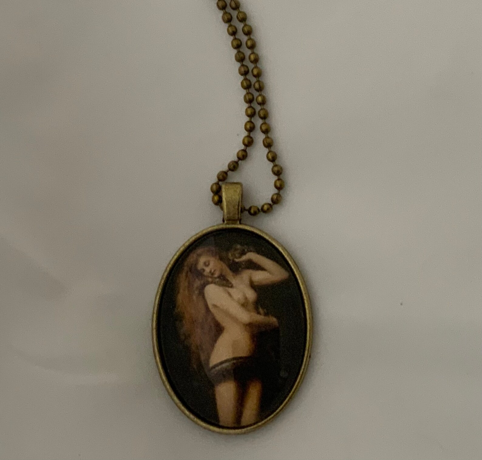 Pre Raphaelite Art Print Pendant Necklace Lilith John Etsy