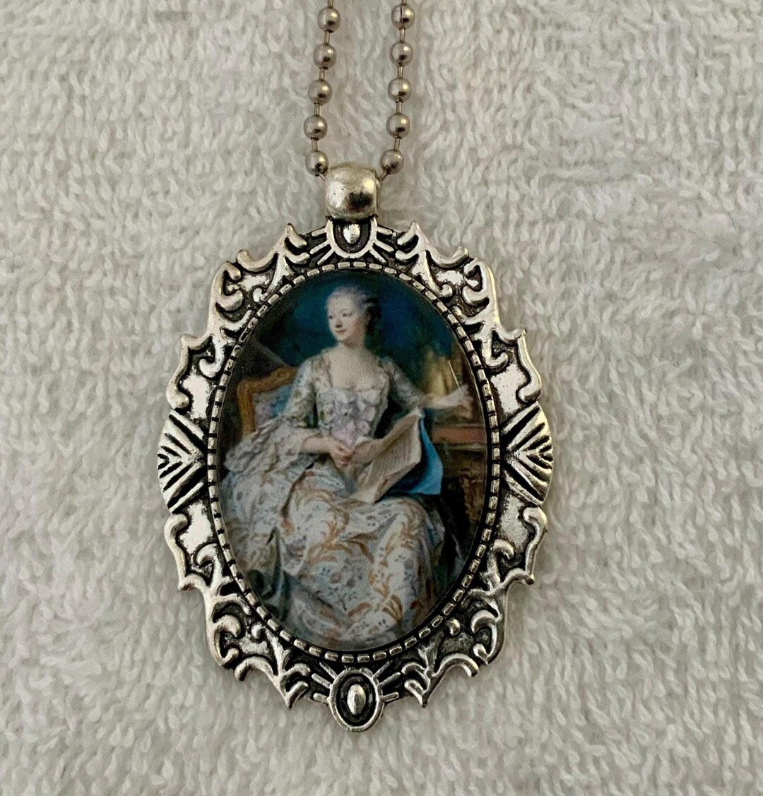 Madame De Pompadour French Rococo Art Print Pendant Necklace - Etsy