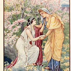 Walter Crane Pre-raphaelite Art Print Pendant Necklace- Demeter and ...