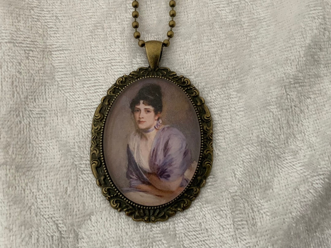 Portrait of Lily Millet John Singer Sargent Art Print Pendant - Etsy