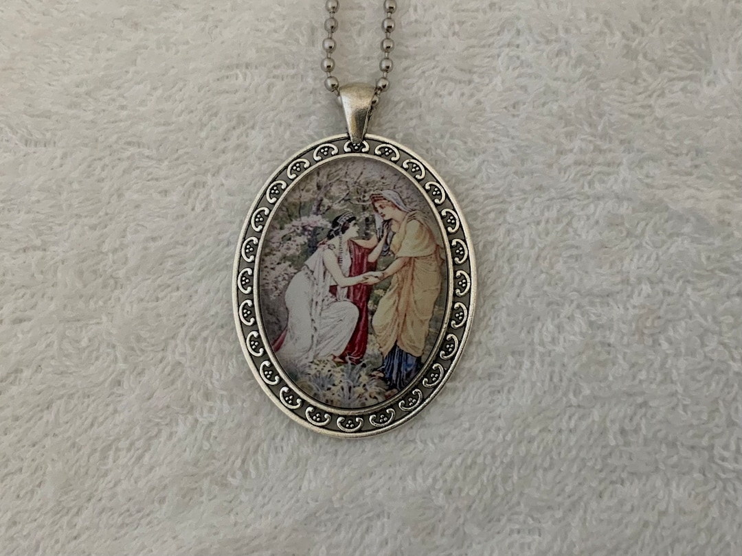 Walter Crane Pre-raphaelite Art Print Pendant Necklace- Demeter and ...