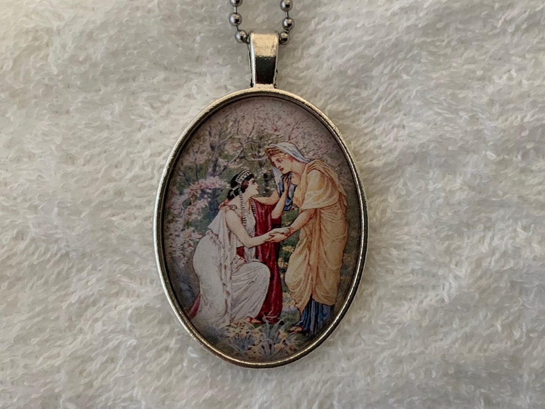 Walter Crane Pre-raphaelite Art Print Pendant Necklace- Demeter and ...