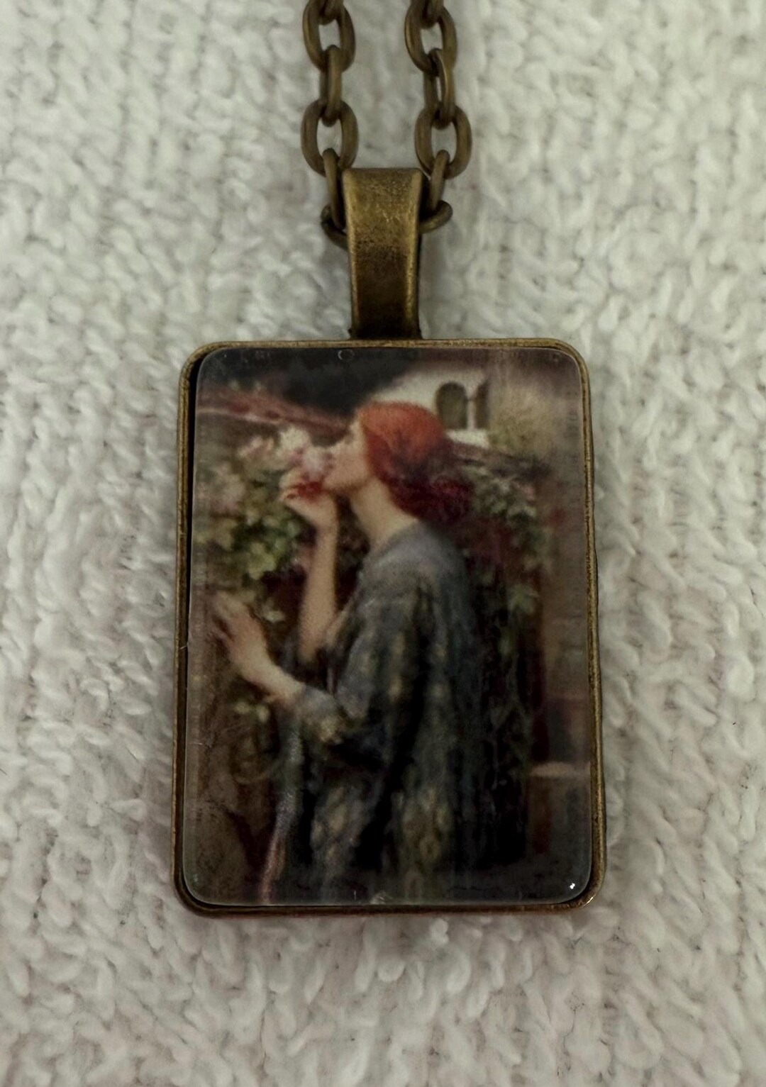 Romantic Pre-raphaelite Art Print Pendant Necklace- John William ...