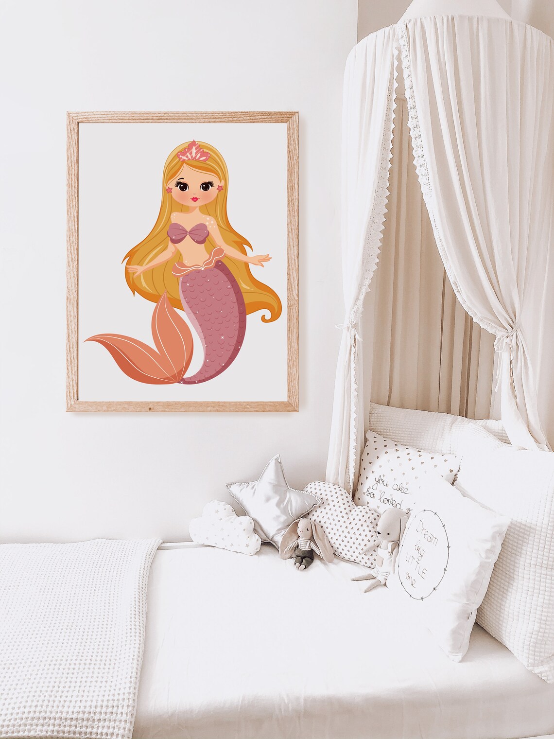 Cute Mermaid Clipart PNG Mermaids Clip Art Little Mermaid - Etsy