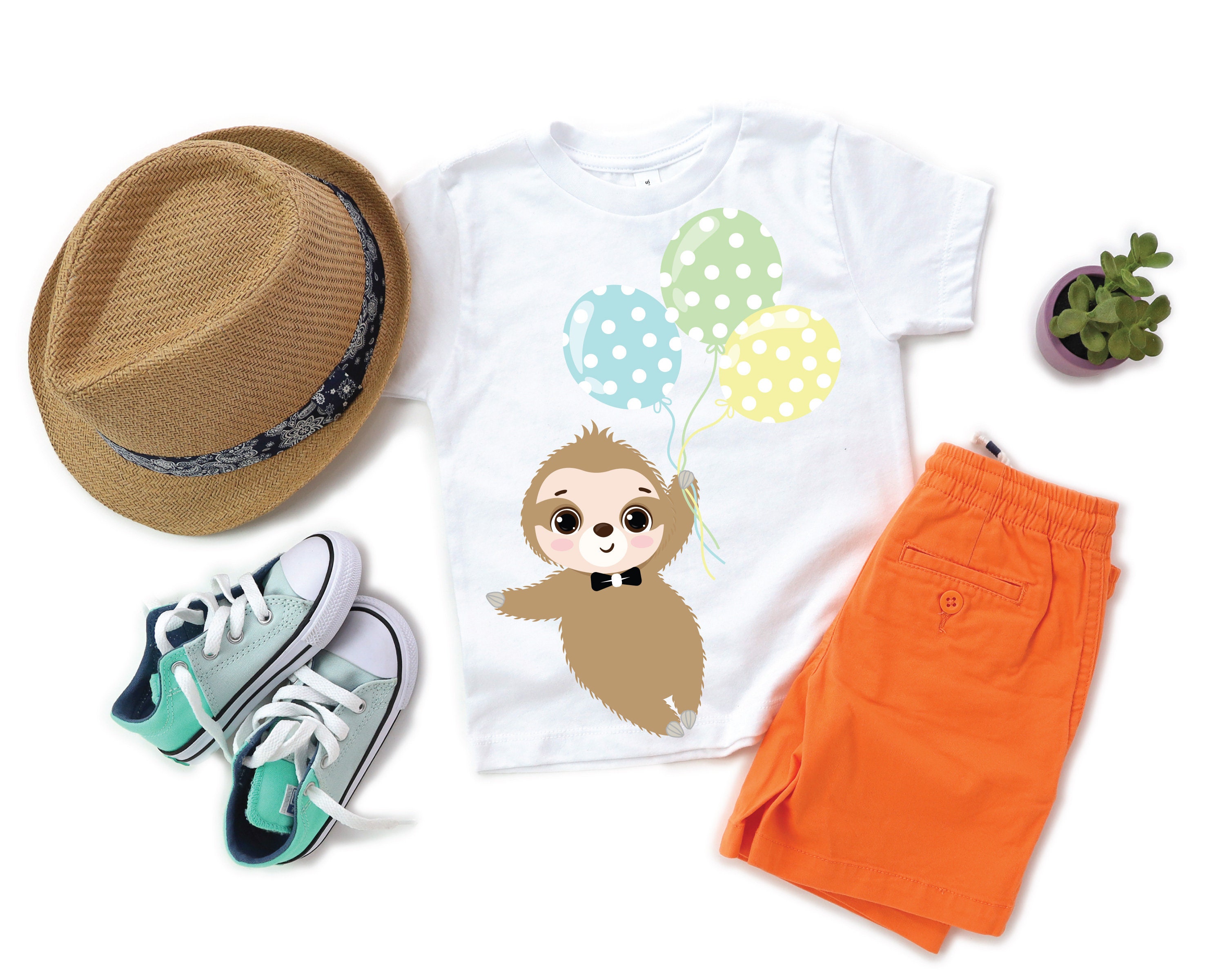 Cute Sloth Clipart, Cute Sloth, Sloth Clipart, Set of Cute Sloths, Baby ...