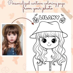 Customized Photo Coloring Pages, Personalized Coloring Page, Coloring ...