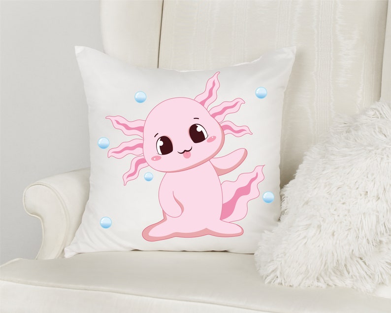 Axolotl Clipart, Cute Kawaii Axolotl Set, Cartoon, Vector, Chibi, Cute ...