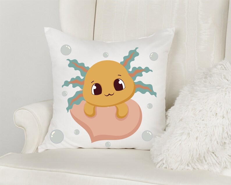 Axolotl Clipart Cute Kawaii Axolotl Set Cartoon Vector - Etsy