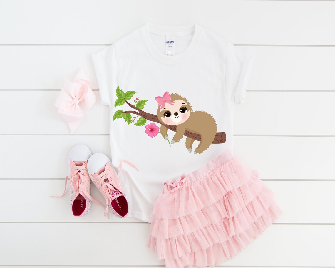 Cute Sloth Clipart Cute Sloth Sloth Clip Art Set of Cute | Etsy