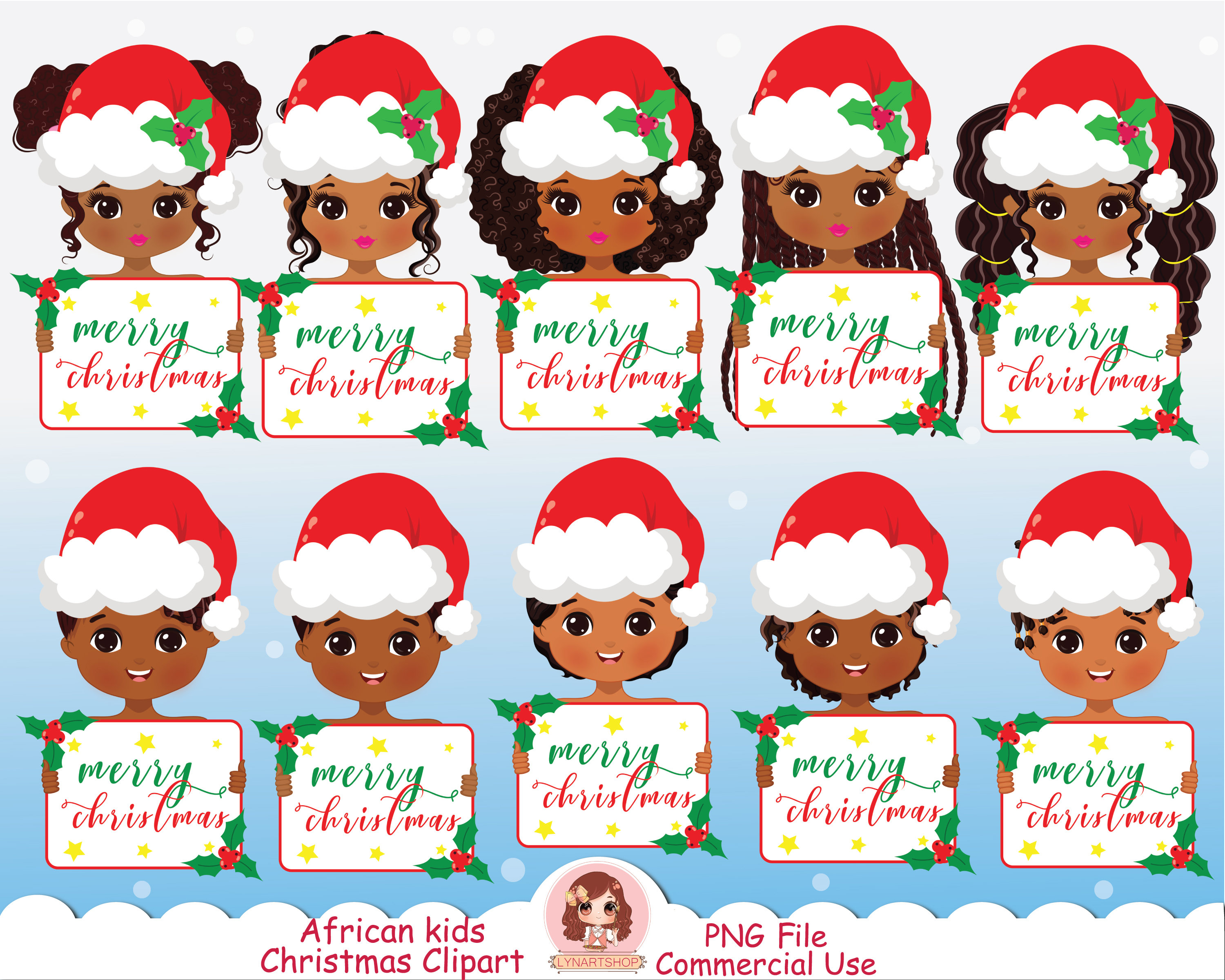 African American Nativity Clipart