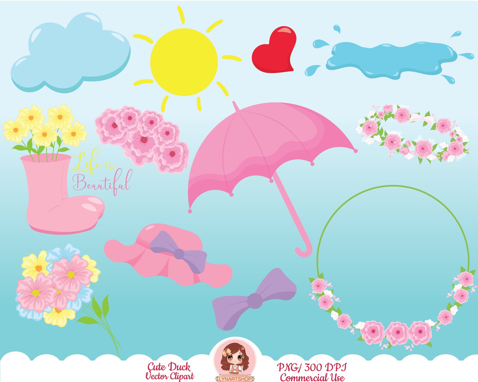 Cute Ducks Clipart PNG, Duckling Clip Art, Rubber Duck Clipart, Duckie ...