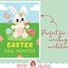 Cute Easter Bunny Clipart PNG, Cute Spring Clipart, Easter Egg Clip Art ...
