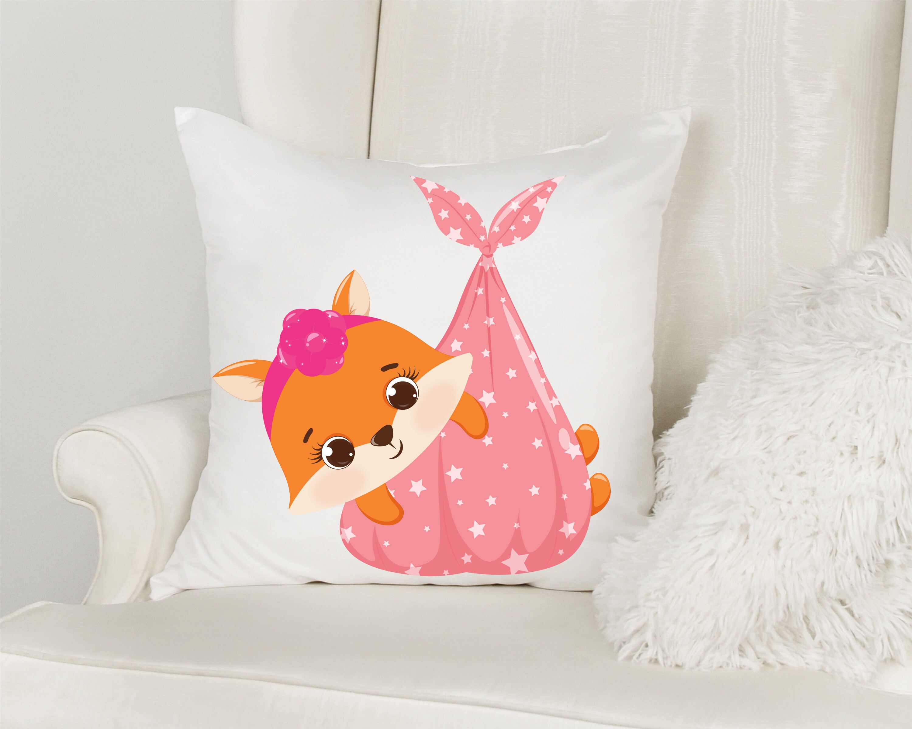 Fox Clipart Baby Girl Fox Clipart Cute Fox Vector Clipart - Etsy Canada
