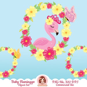 Flamingo Clipart, Baby Flamingo Clipart, Cute Flamingo Clip Art ...