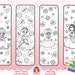 Printable Bookmarks for Kids, Set of 4 Bookmarks Princess Theme ...