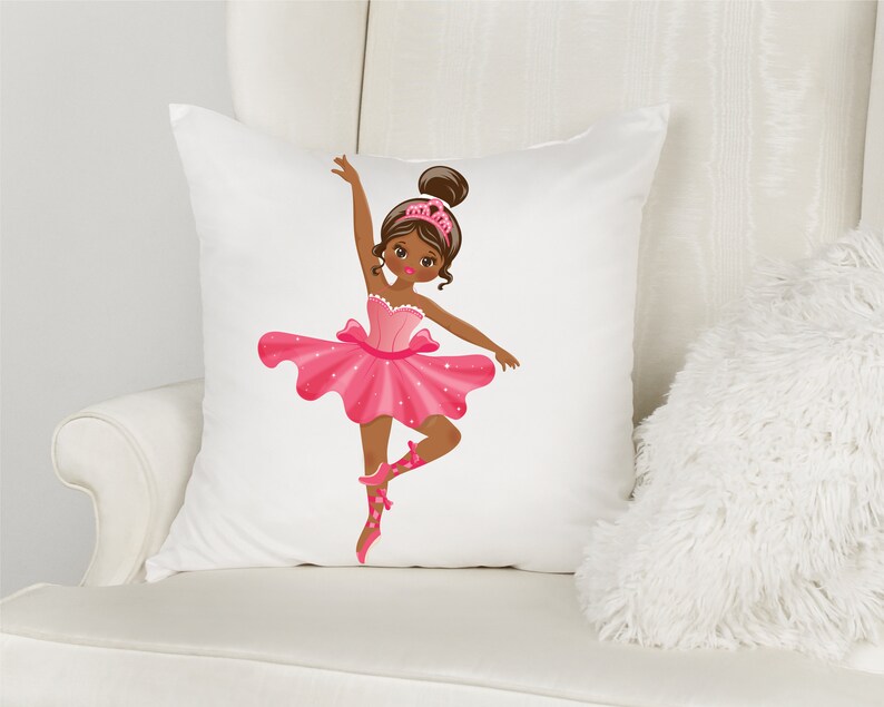 African Ballerina Clipart, Ballerina Clip Art, Cute Black Ballerina ...