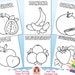 Fruit Coloring Pages for Kids, Fruits, Tropical, Activity Sheets for ...