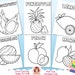 Fruit Coloring Pages for Kids, Fruits, Tropical, Activity Sheets for ...