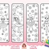Birth Month Flower Book Marks, Printable Bookmark, Flower Coloring ...