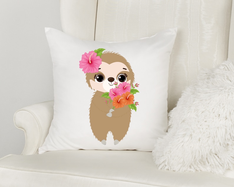 Cute Sloth Clipart Cute Sloth Sloth Clip Art Set of Cute | Etsy
